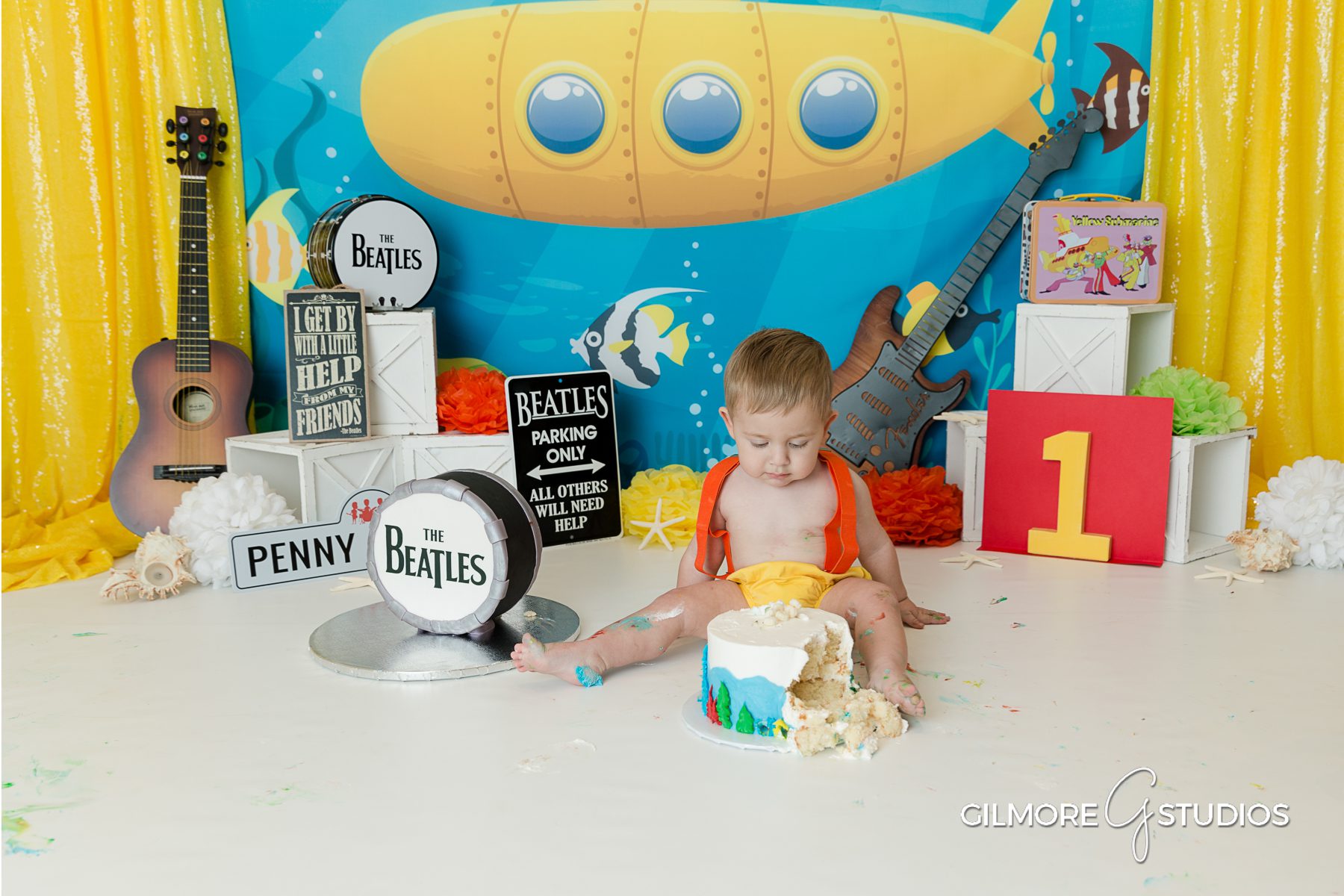 The Beatles 1 Cake Smash - First Birthday - Gilbert, AZ