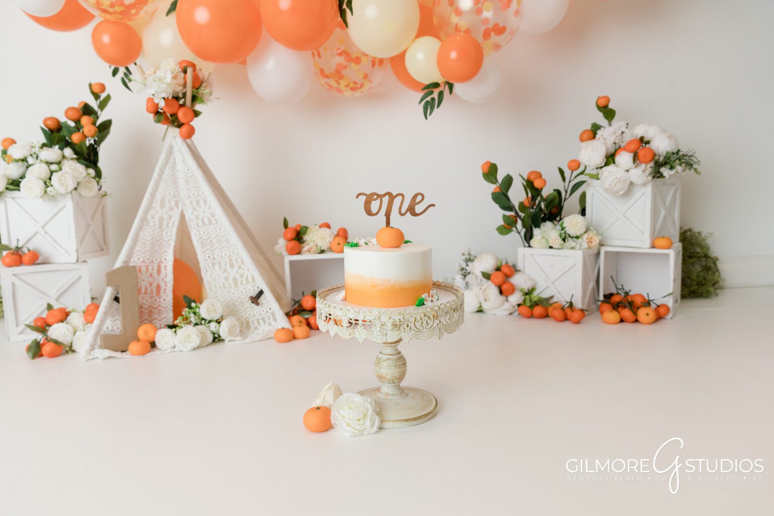 Little Cutie Cake Smash Studio Session - First Birthday - Gilmore ...