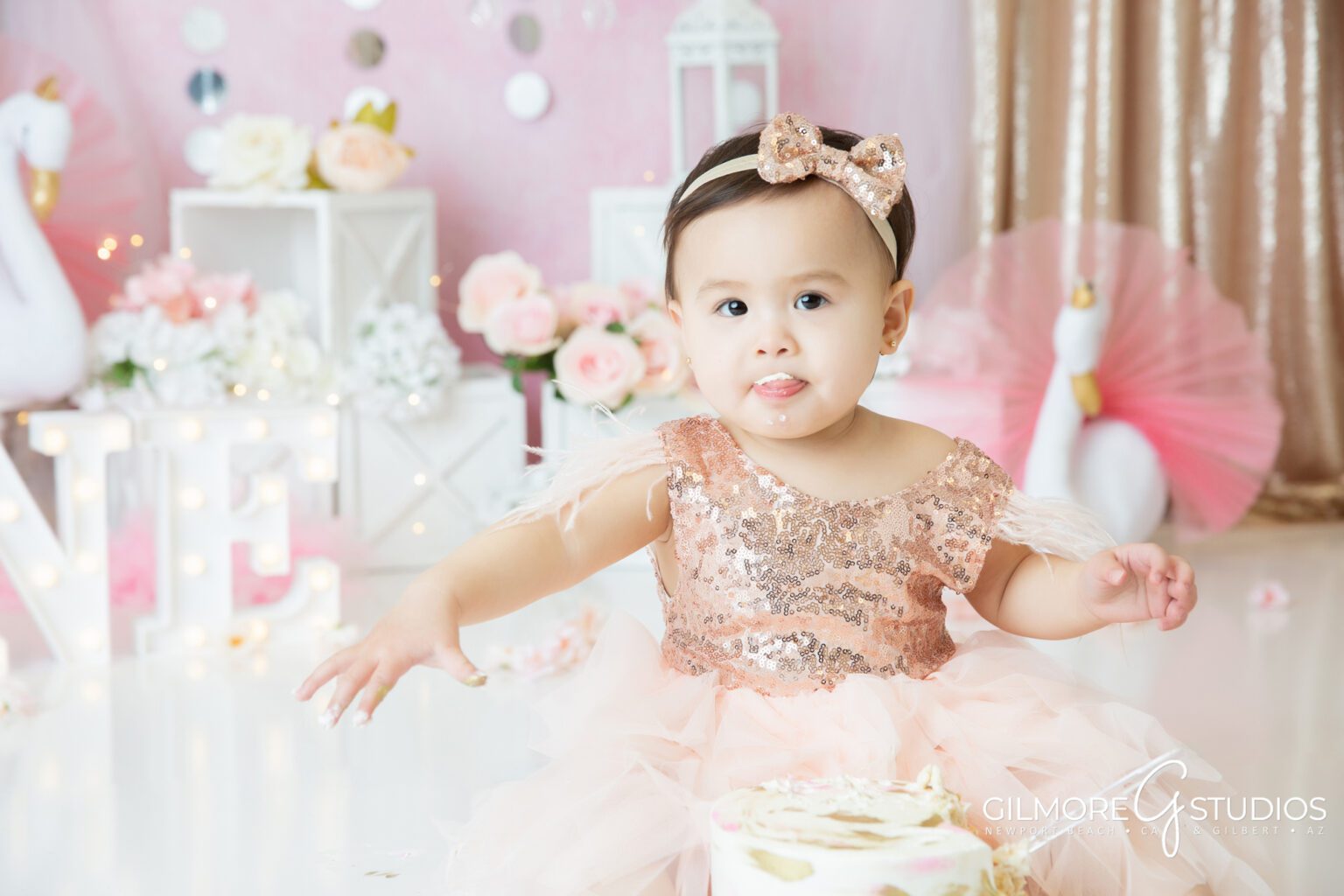 East Valley Cake Smash Photographer - Swan Princess Theme - Gilmore ...