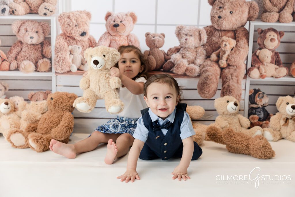 Teddy Bear Birthday Party Cake Smash & Family Portrait Session ...