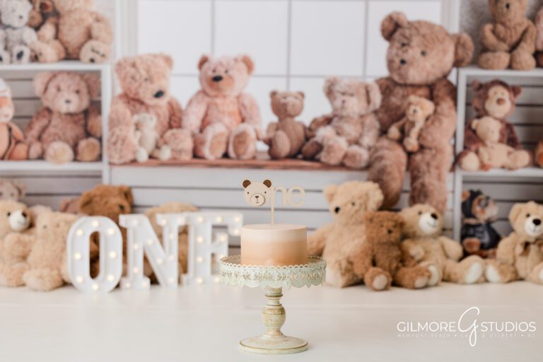 Teddy Bear Birthday Party Cake Smash & Family Portrait Session ...
