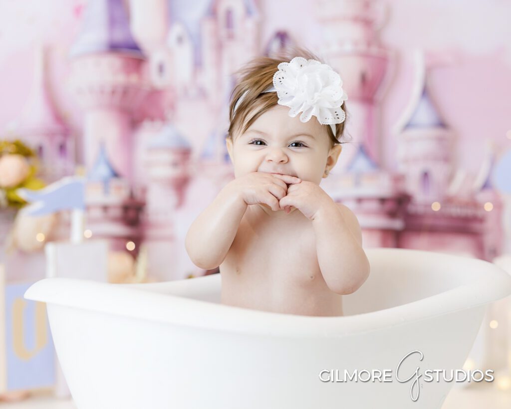 Disneyland Princess Cake Smash - First Birthday - Gilmore Studios ...
